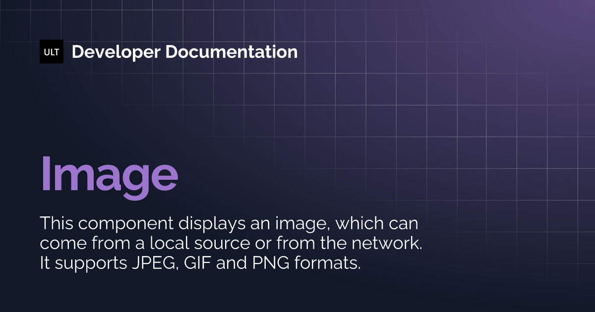 Image | Developer Documentation
